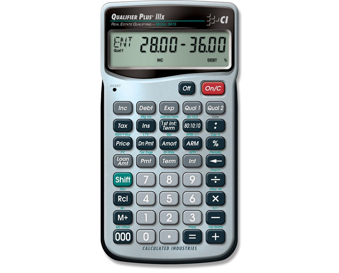 Qualifier Plus IIIx Calculator — Tiger Supplies