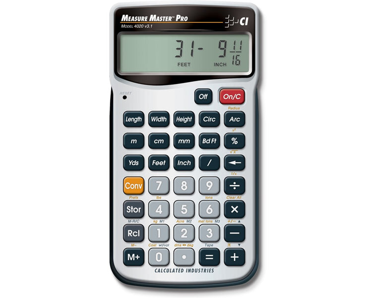 Measure Master Pro Calculator — Tiger Supplies
