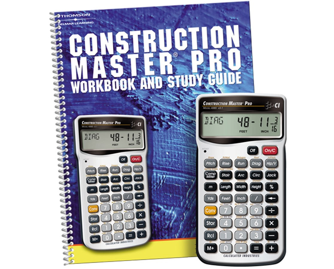 Construction Master Pro Calculator with Workbook — Tiger Supplies