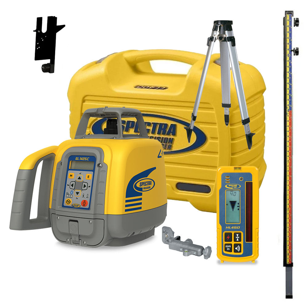 Spectra Cut & Fill Grade Rod w/GL1425C Laser, bracket & Tripod ...