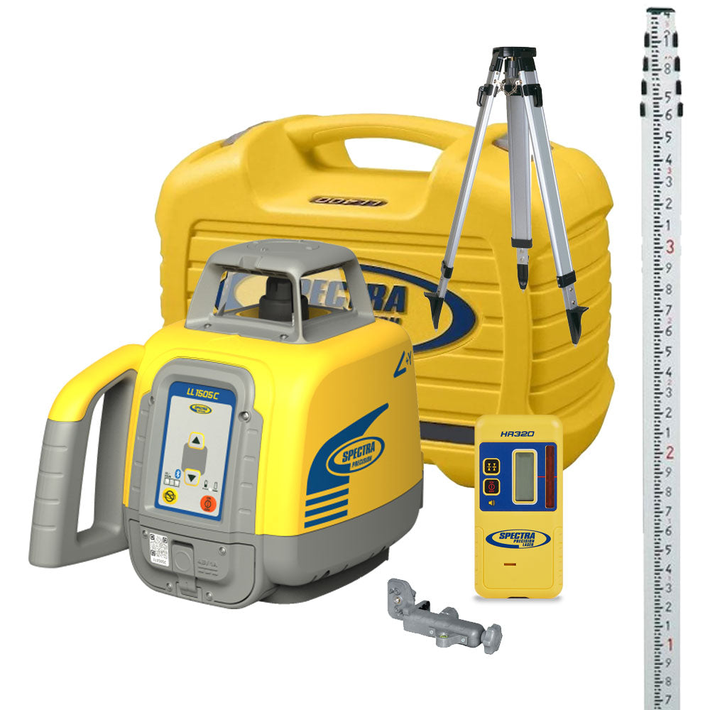 Spectra Laser Package w/HR320 Receiver, Tenths Rod, Tripod | LL1505C-81 ...