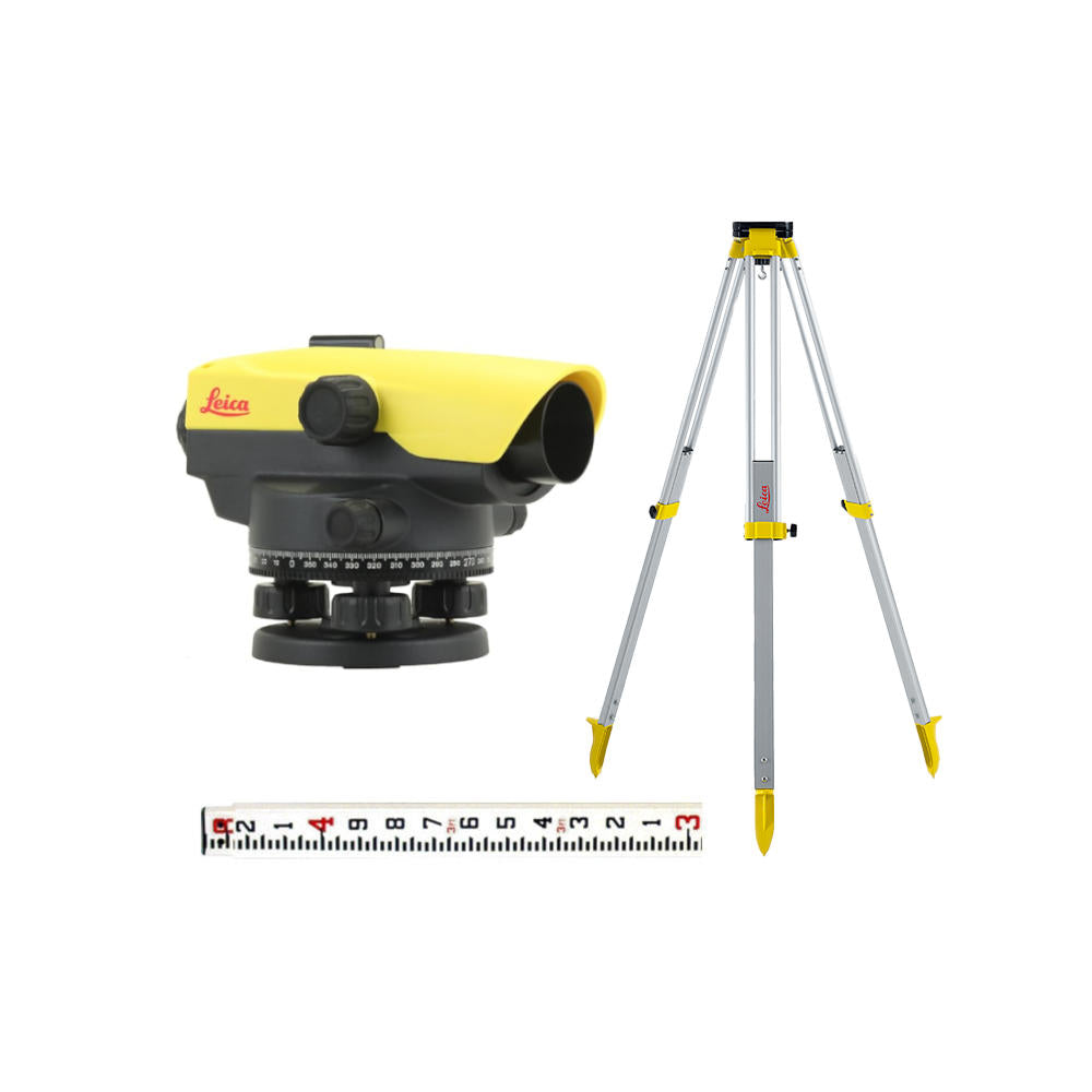 Leica NA524 Automatic Level Package with Tripod and Leveling Rod ...