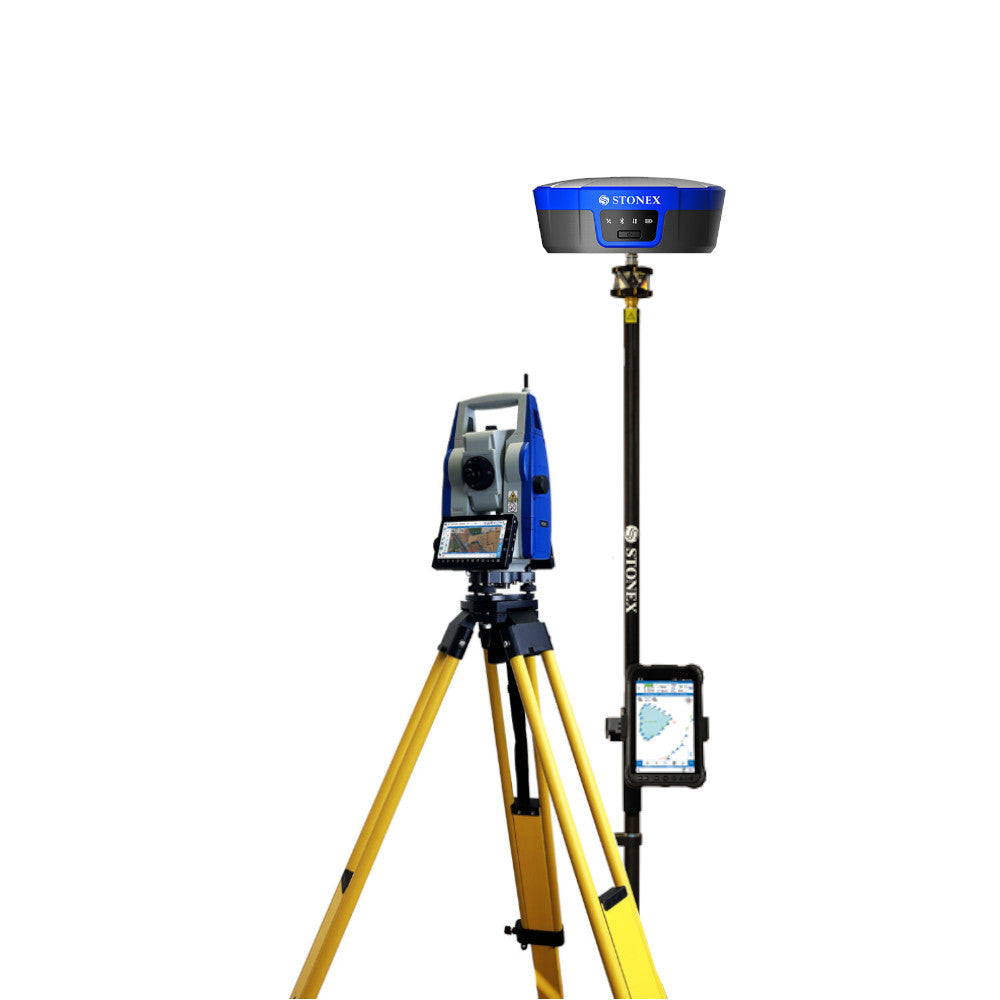 Stonex R120 Total Station with UT12P Controller and S880 Receiver Pack ...
