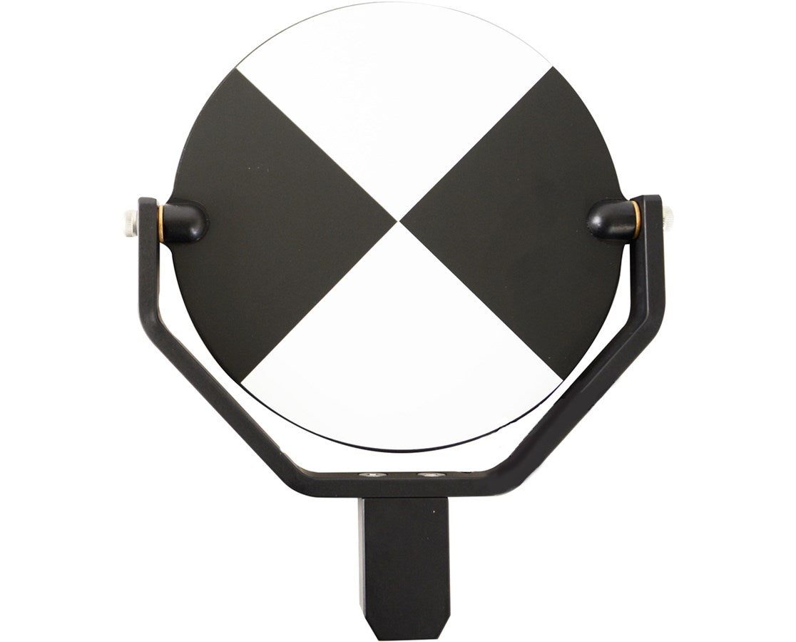 6" Black and White Tilting Aluminum Target Plate — Tiger Supplies