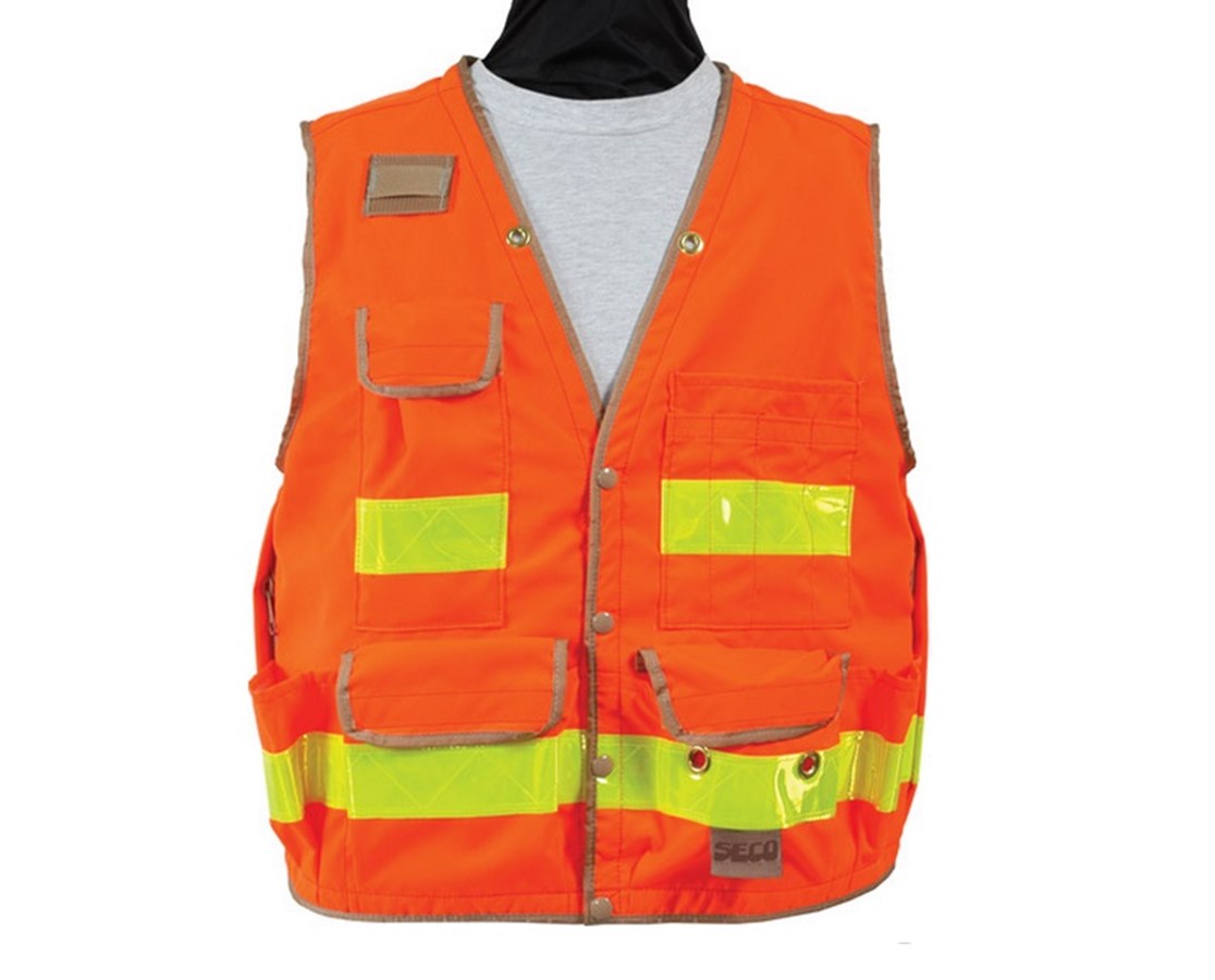 Seco 8068-Series Class 2 Lightweight Safety Utility Vest | 8068-42-FLY ...