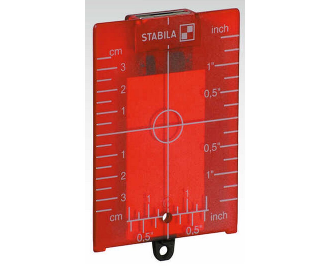 Stabila Red Magnetic Target Plate | 07474 — Tiger Supplies