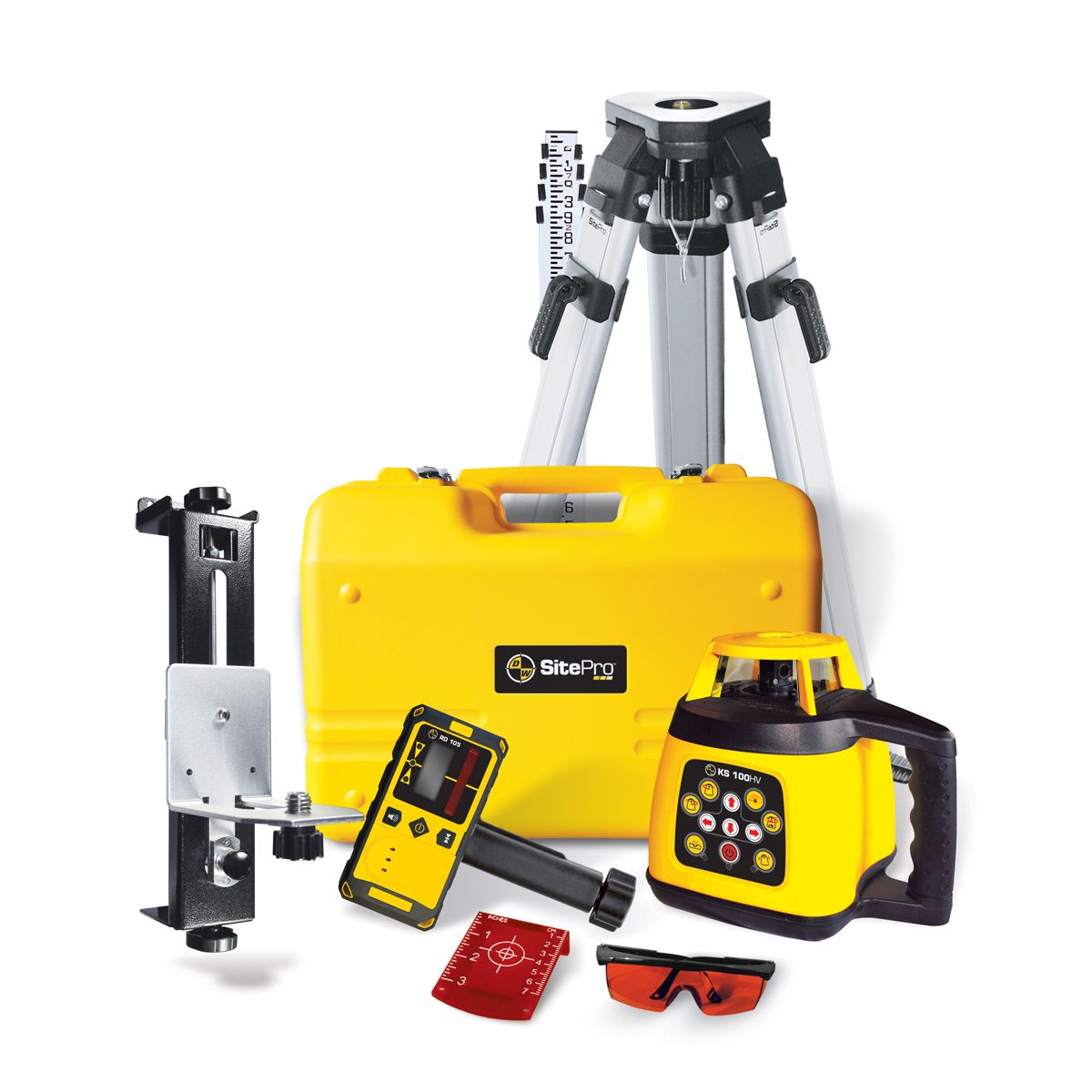 SitePro Rotary Laser Complete Kit w/Tripod & Grade Rod (8ths) | 330443 ...